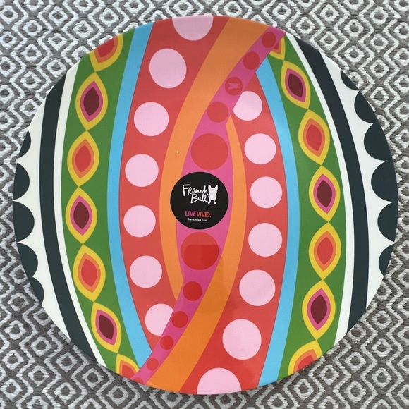 French Bull | Dining | French Bull Round Tropic Fantasia Platter 5 Diameter Jackie Shapiro Htf ...